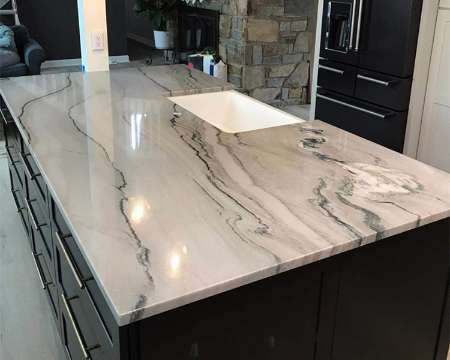 High-Quality Macaubas Fantasy Brown Quartzite Kitchen-HRST Stone