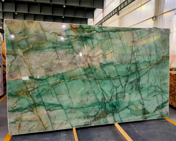 الطبيعية مصقول دافنشي الكوارتز الأخضر للبيع