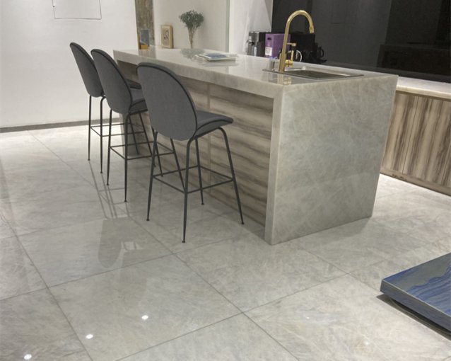 White Diamond Crystal Quartzite Slab