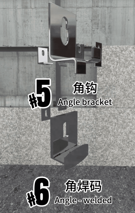 6 Types of Brackets in Stone Dry Hanging Systems Explained